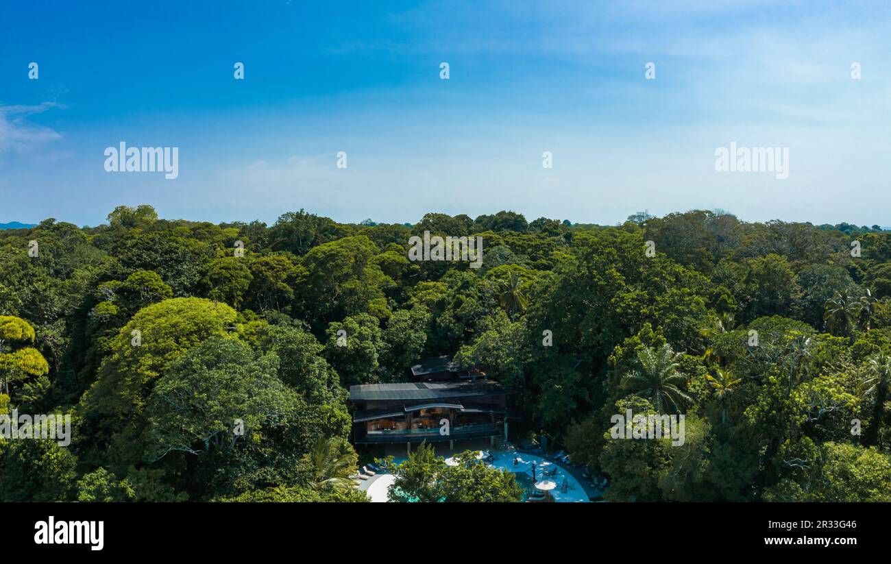 Aerial view of Tortuguero Village, Costa Rica Stock Photo - Alamy