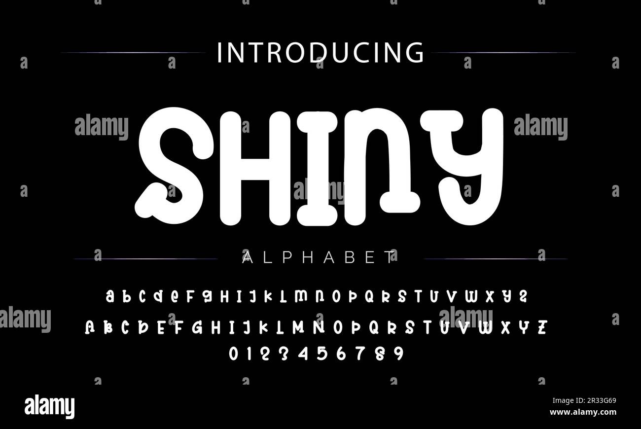 Funky colorful cartoon font type. Vector alphabet Stock Vector Image ...