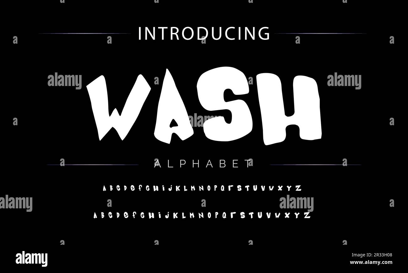 Funky colorful cartoon font type. Vector alphabet Stock Vector Image ...