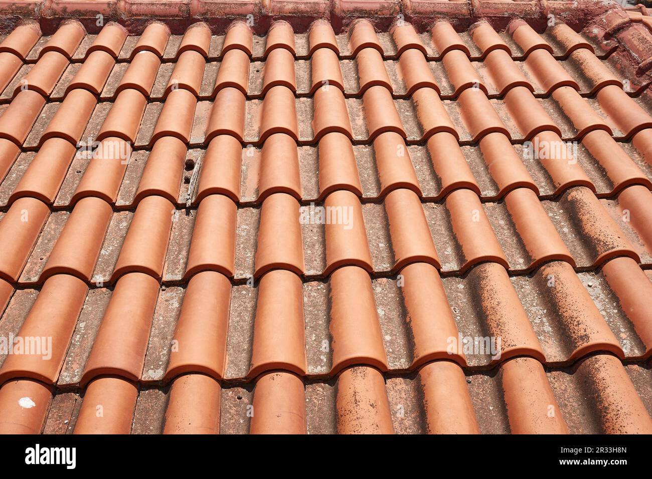 Roof tiles texture Stock Photo - Alamy