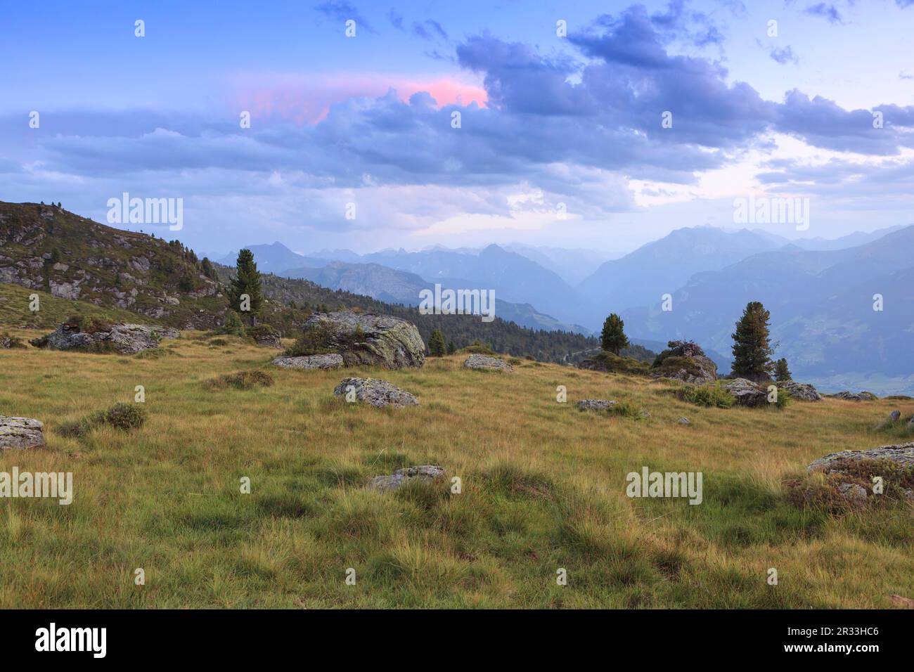 After the thunderstorm front in the rear Ziller Valley Stock Photo - Alamy