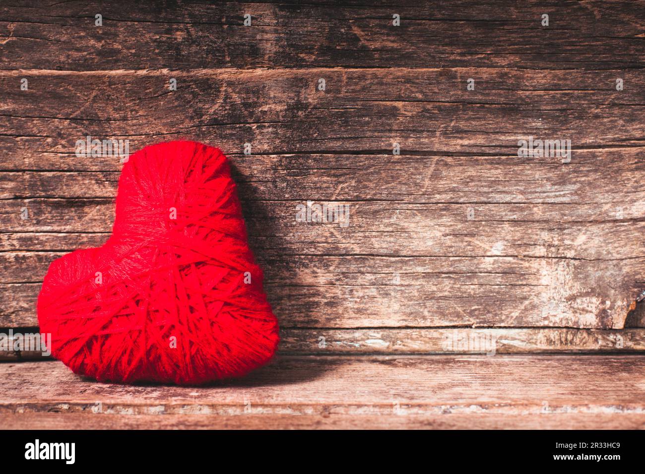 Red thread heart Stock Photo - Alamy