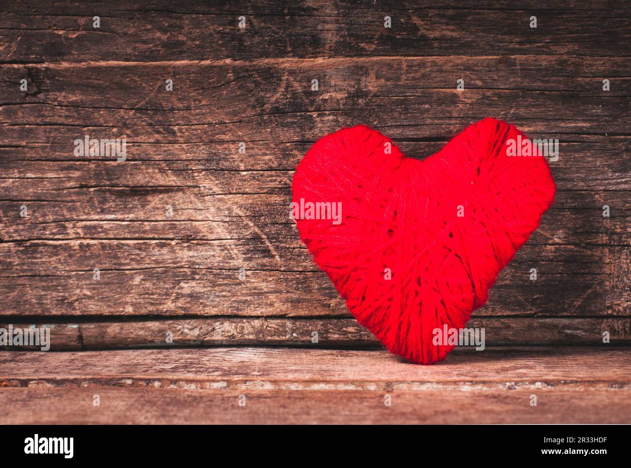 Red thread heart Stock Photo - Alamy