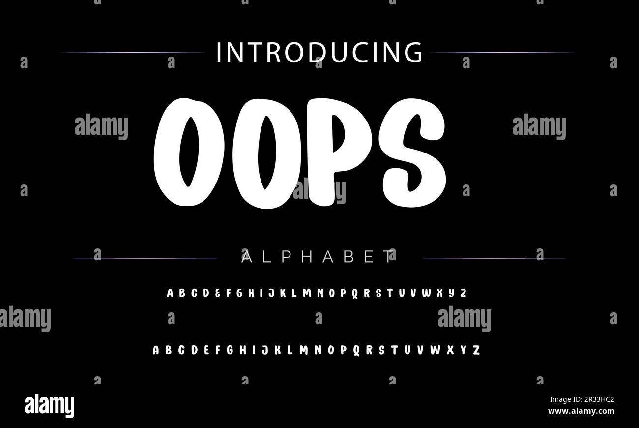 Funky colorful cartoon font type. Vector alphabet Stock Vector Image ...