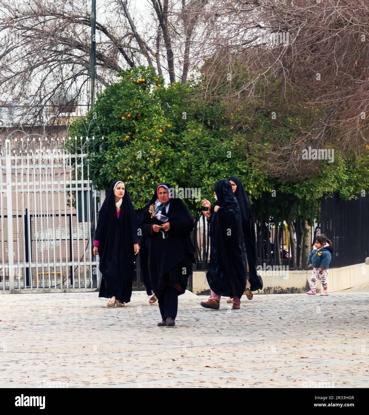 Shiraz, Iran- December 31, 2022: iranian women of different ages in ...