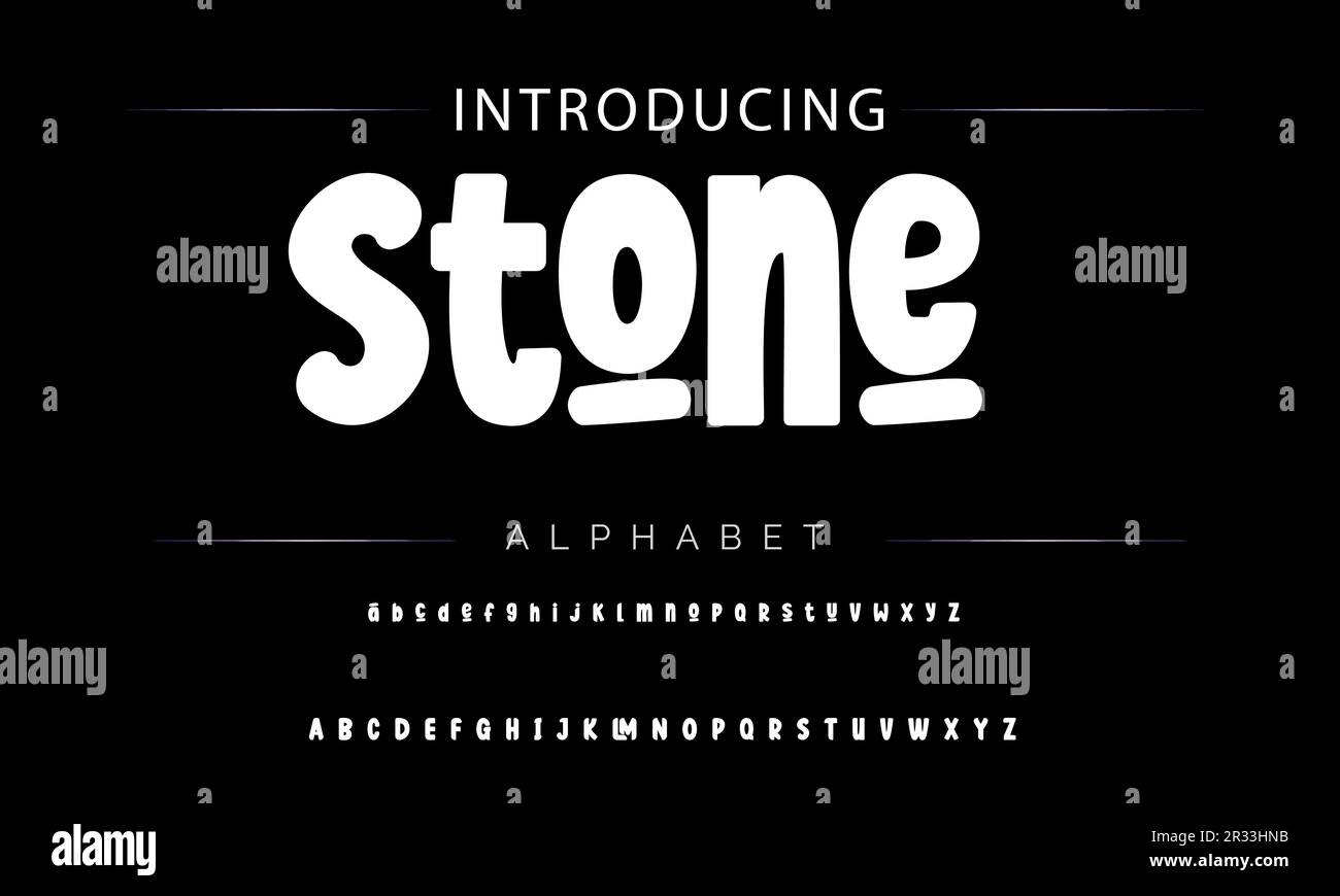 Funky colorful cartoon font type. Vector alphabet Stock Vector Image ...