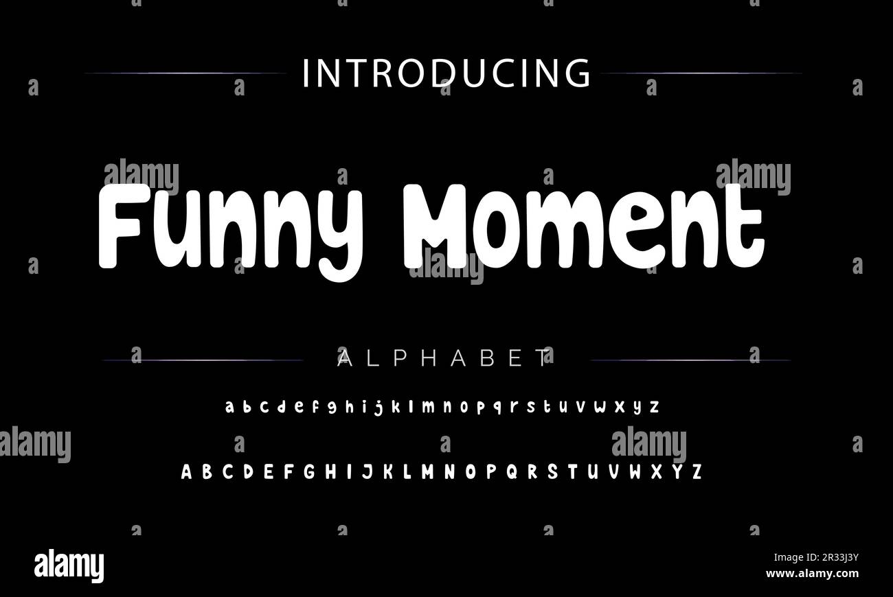 Funky colorful cartoon font type. Vector alphabet Stock Vector Image ...