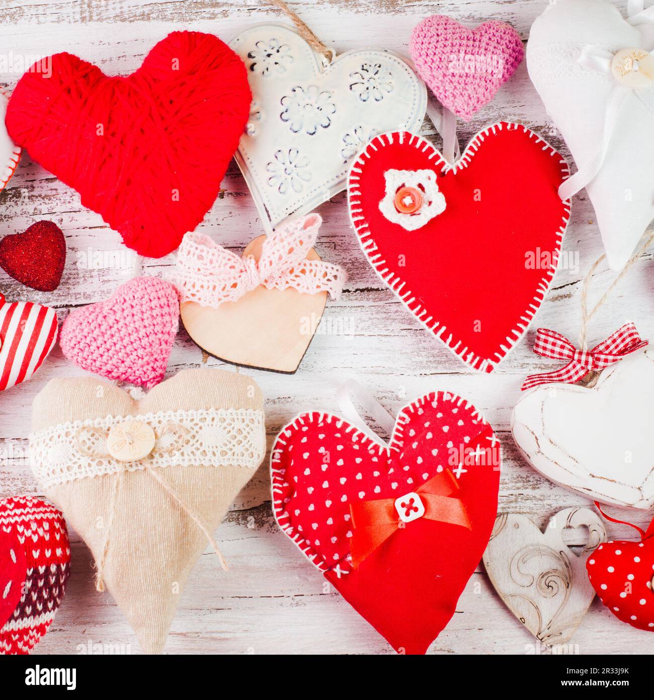 Valentine handmade heart Stock Photo - Alamy