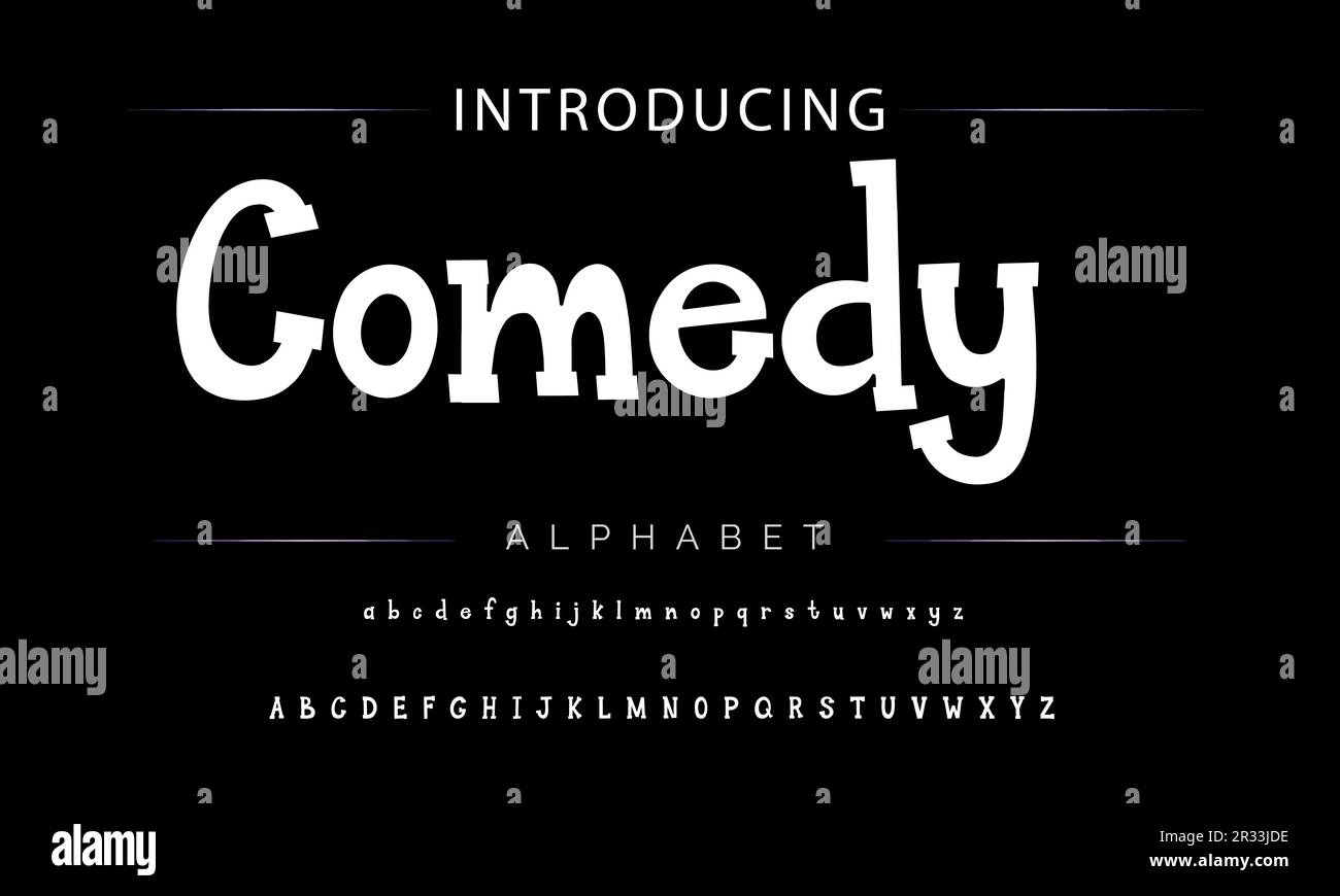 Funky colorful cartoon font type. Vector alphabet Stock Vector Image ...