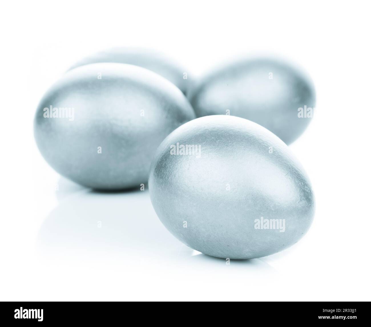 Silver easter eggs Cut Out Stock Images & Pictures - Alamy