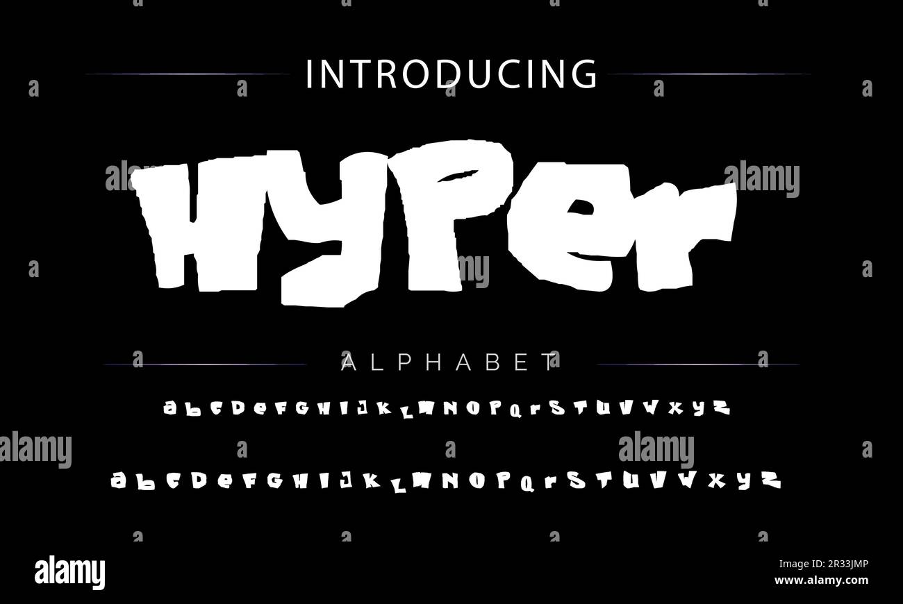 Funky colorful cartoon font type. Vector alphabet Stock Vector Image ...