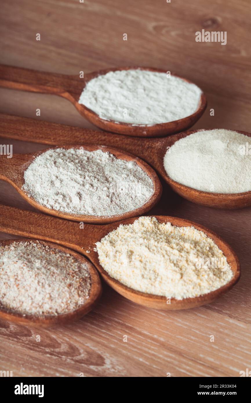 Types of flour Stock Photo - Alamy