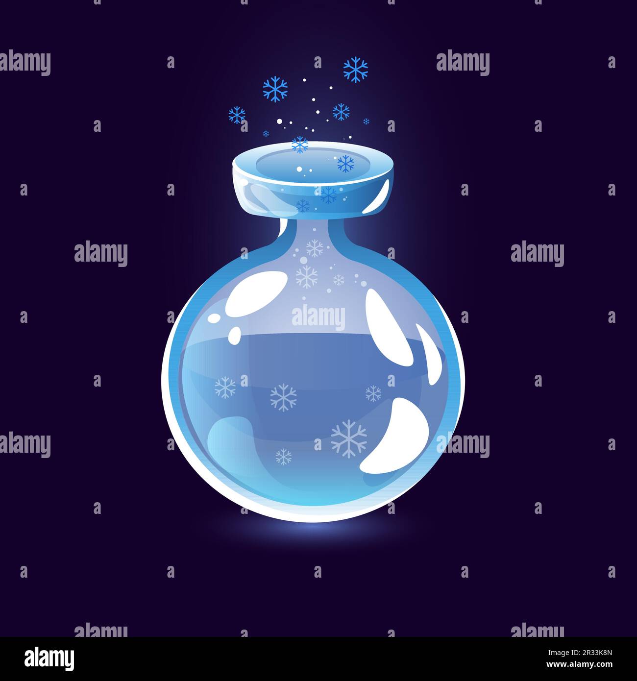 frost potion with snowflakes cold mix Stock Vector Image & Art - Alamy