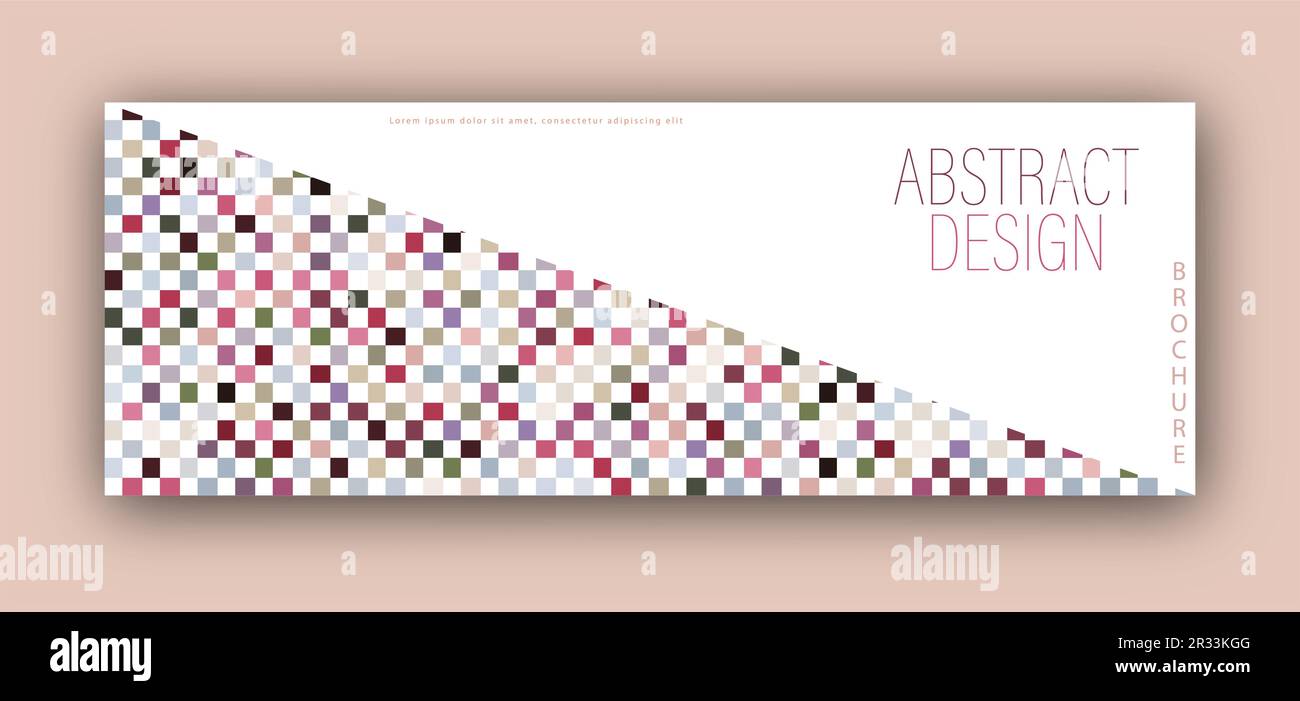 Color composition of geometric shapes. Template for creative ideas for ...