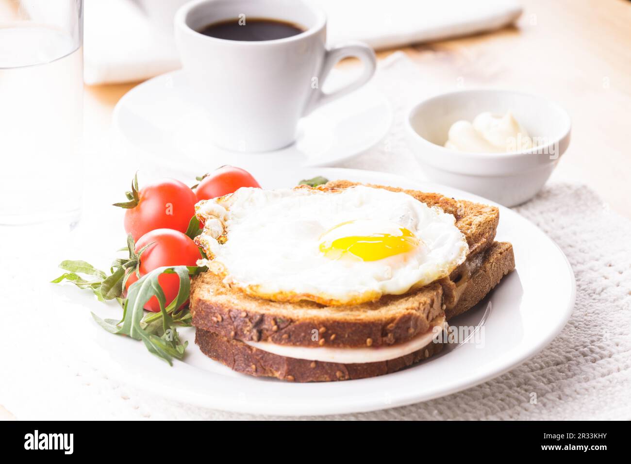 Croque food french coffee hi-res stock photography and images - Alamy