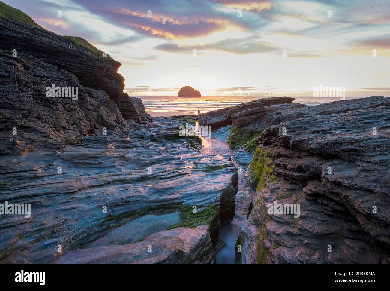 North cornwall sunset dramatic hi-res stock photography and images - Alamy
