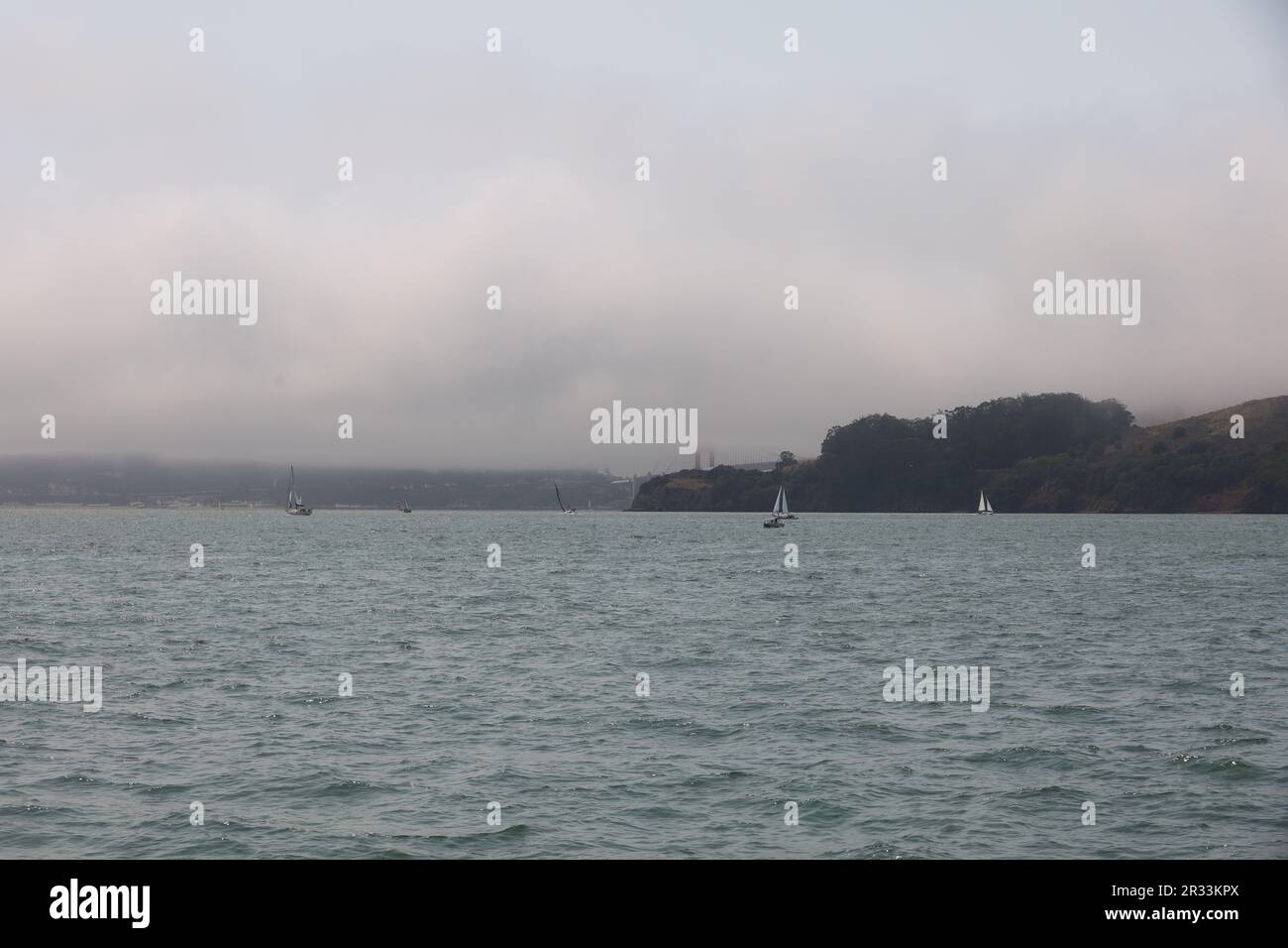 Sailing on San Francisco bay Stock Photo - Alamy