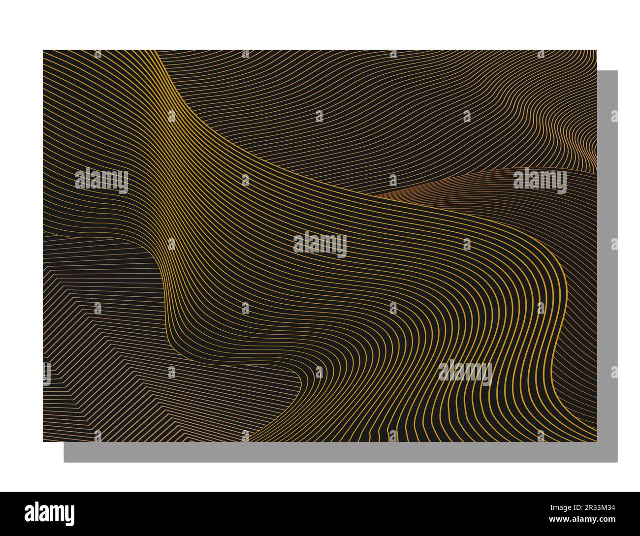 Linear composition. Layout for the design of banners, posters and ...