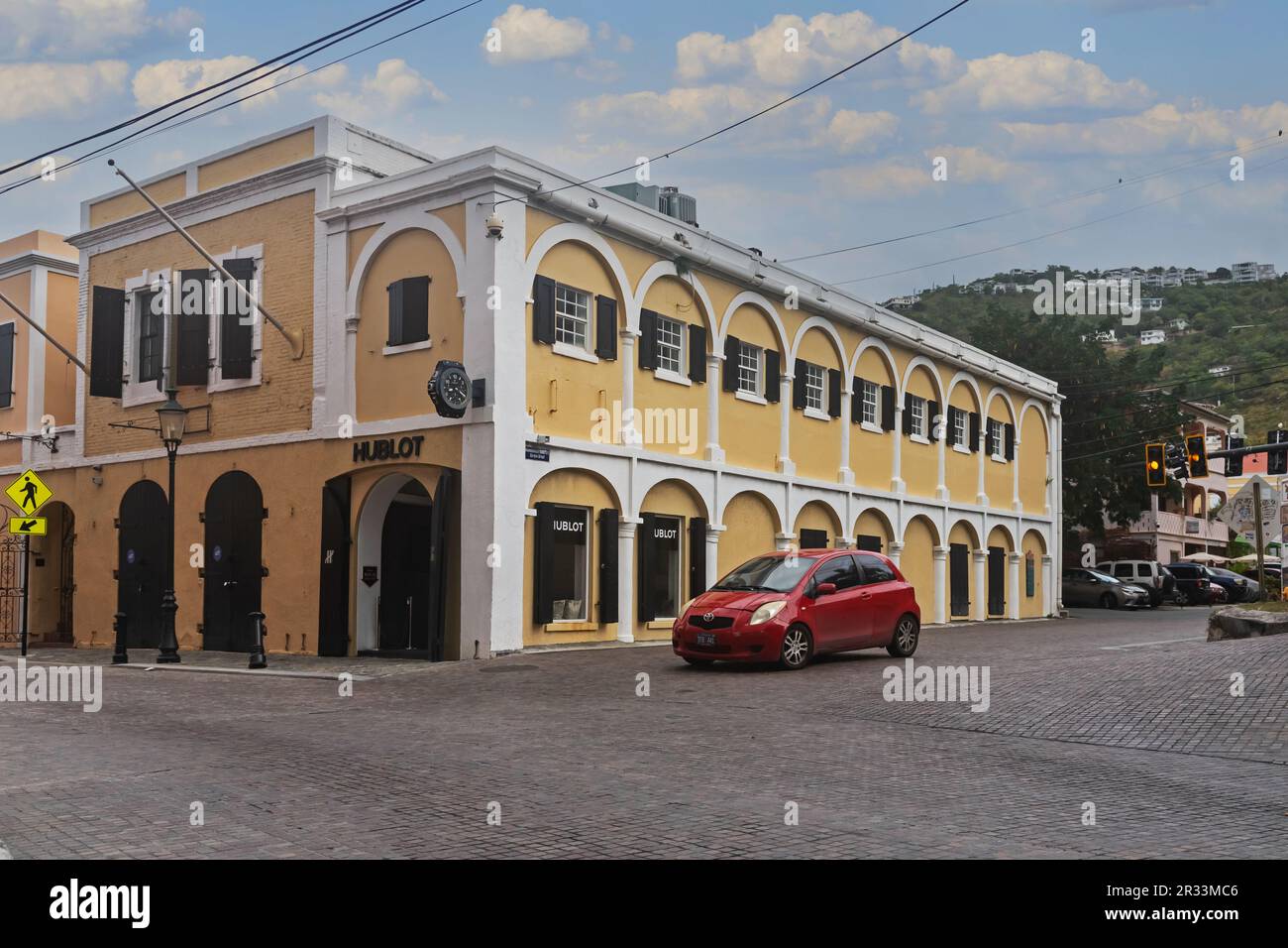 Main street, Saint Thomas, U.S. Virgin Islands Stock Photo - Alamy
