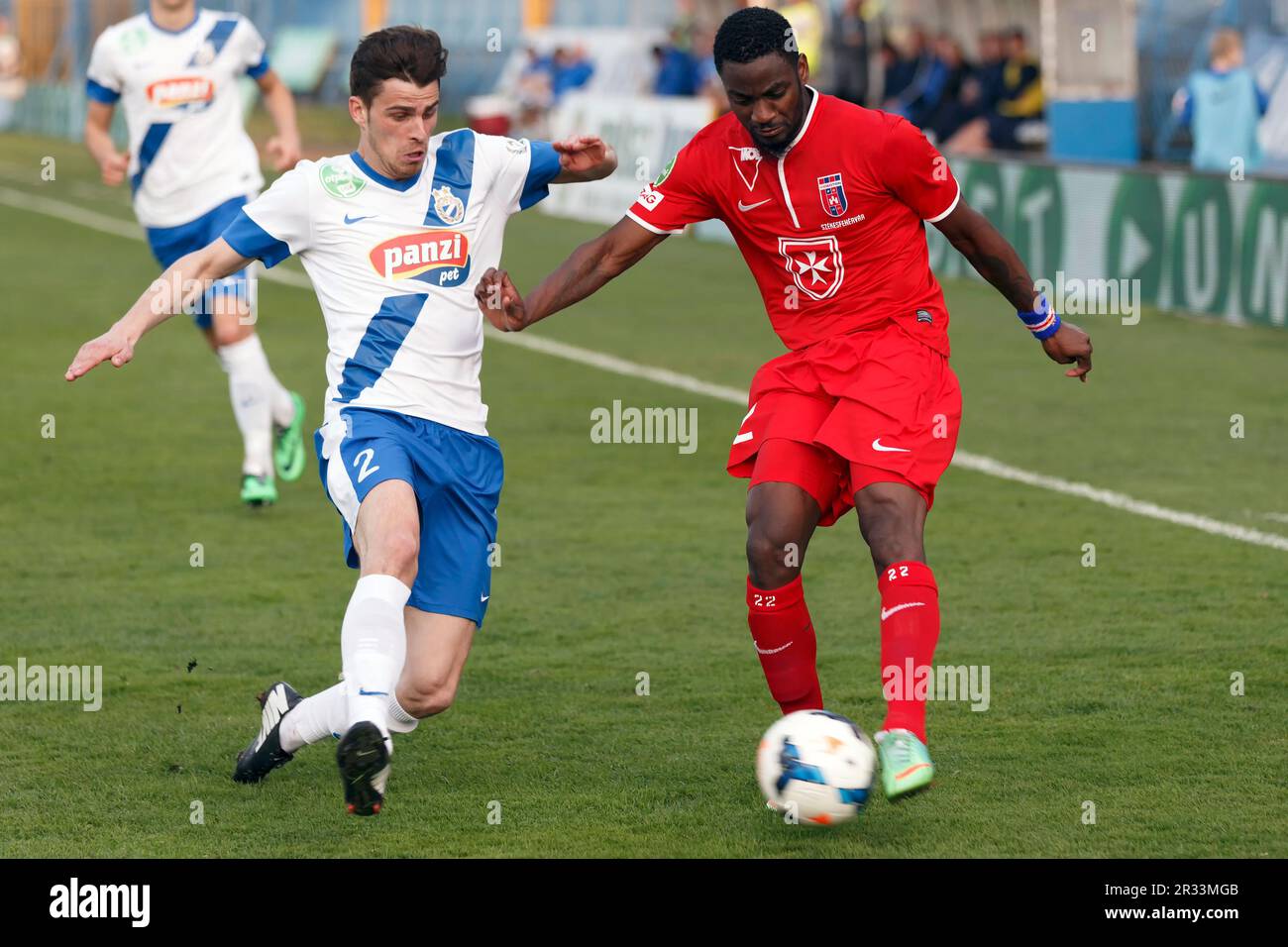 MTK Budapest vs. Videoton OTP Bank League football match Stock Photo ...