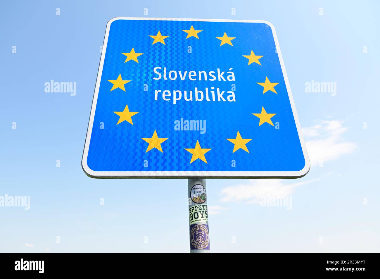 Slovakia border sign hi-res stock photography and images - Alamy