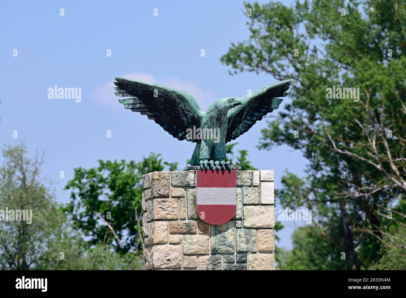 Marchegg, Lower Austria, Austria. Austrian border crossing Stock Photo ...
