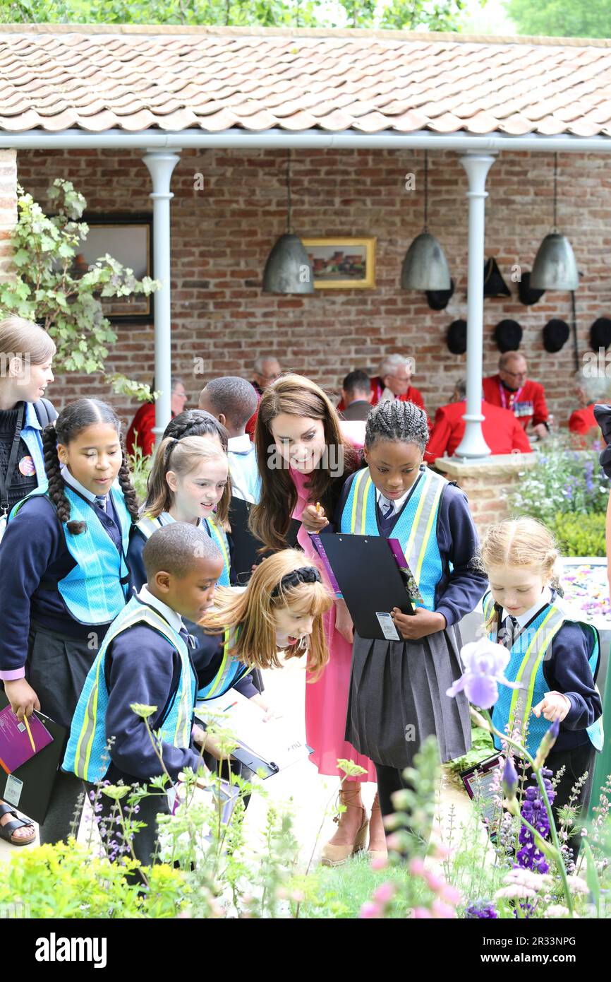London, UK, 22nd May, 2023. Catherine, Princess of Wales visits The RHS ...