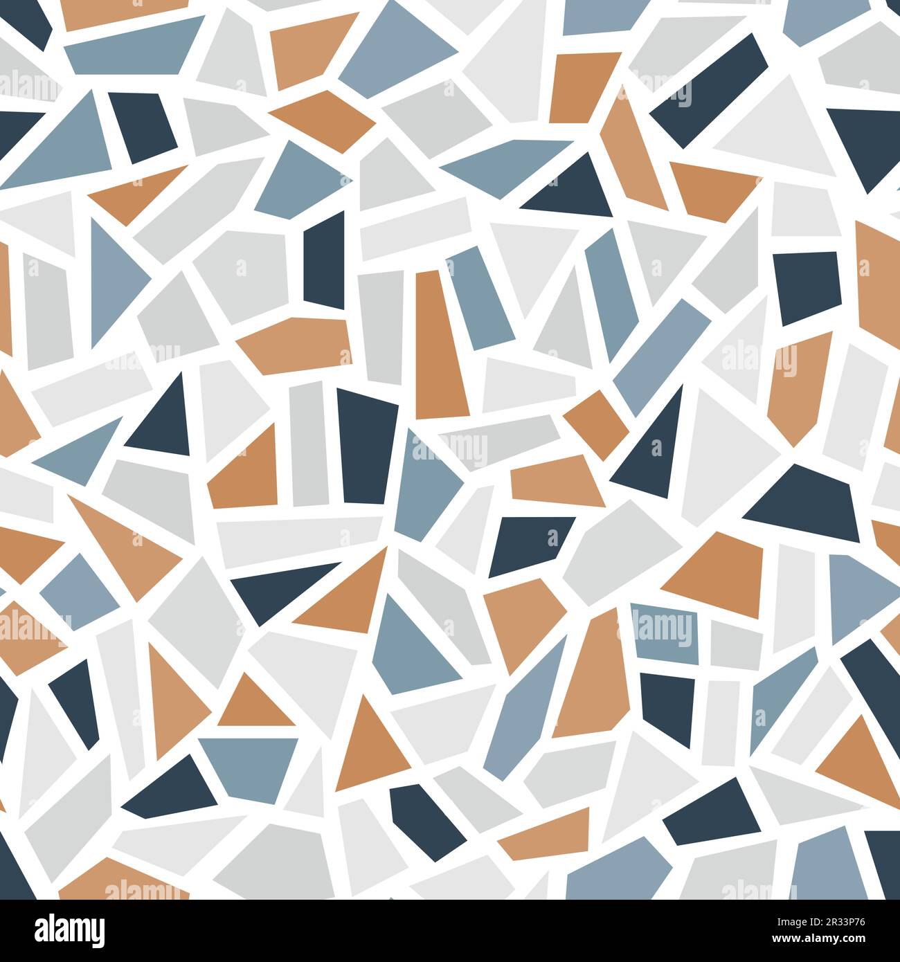 Terrazzo vector ceramic mosaic seamless pattern. Stone marble texture ...