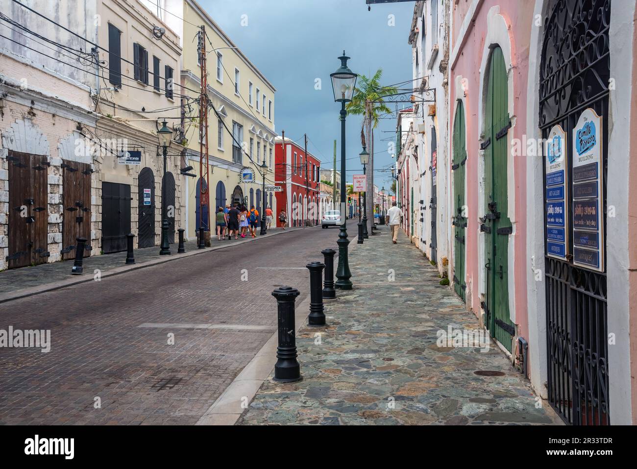 Main street,Saint Thomas, U.S. Virgin Islands Stock Photo - Alamy