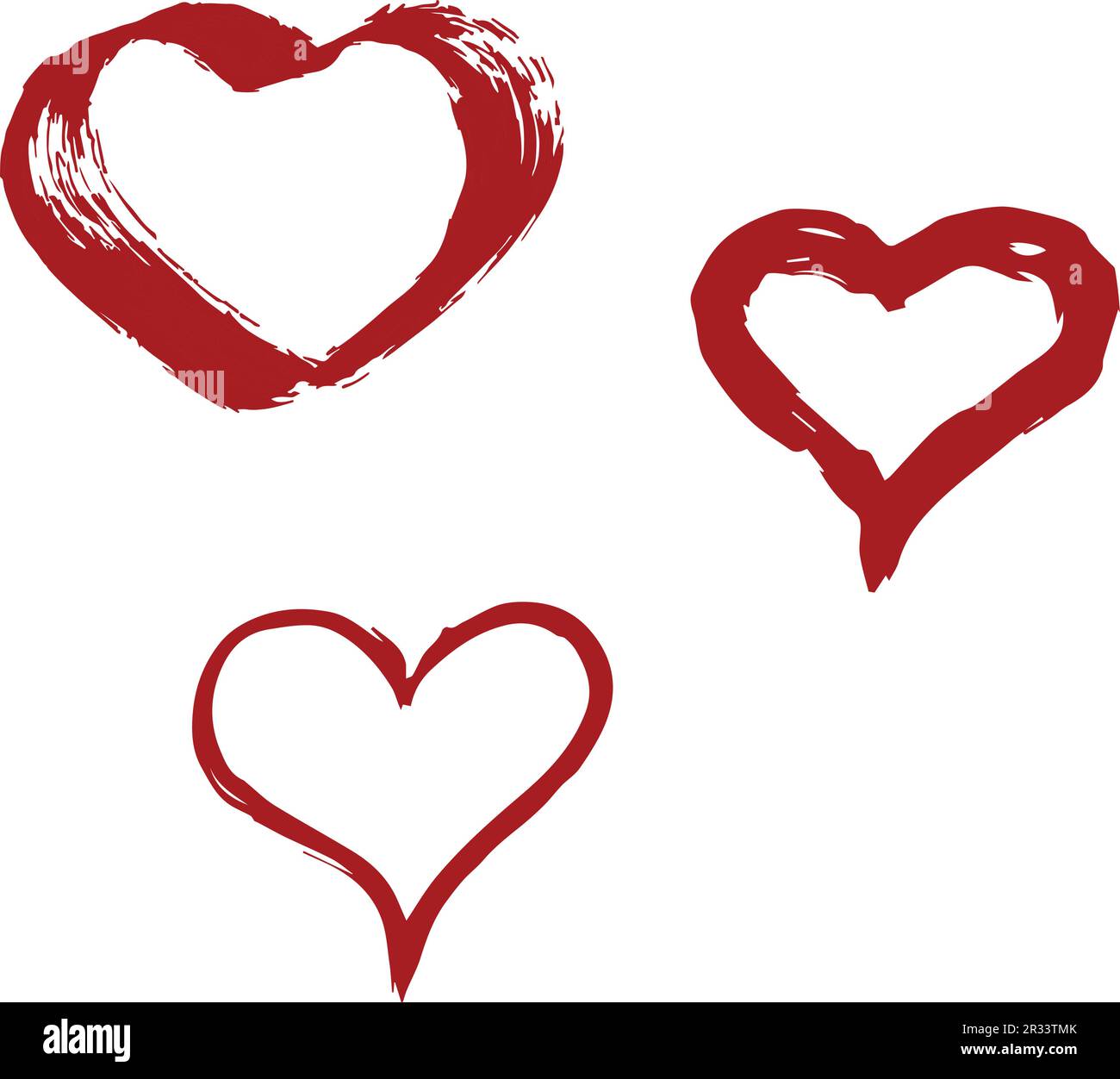 Collection of heart illustrations, Love symbol icon set, love symbol ...