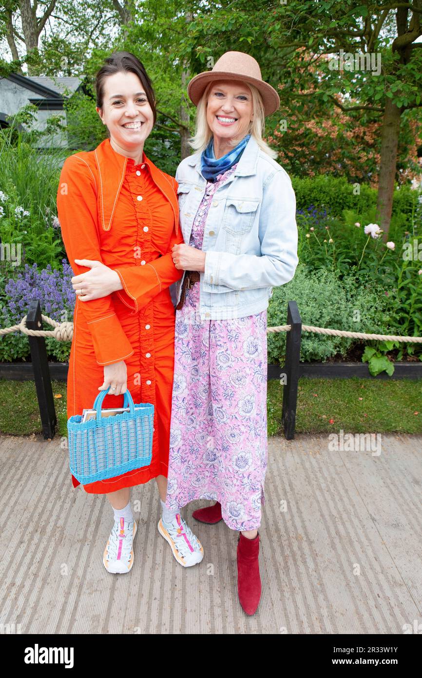 London, UK. 22nd May, 2023. Anneka Rice with her daughter-in-law Esme ...
