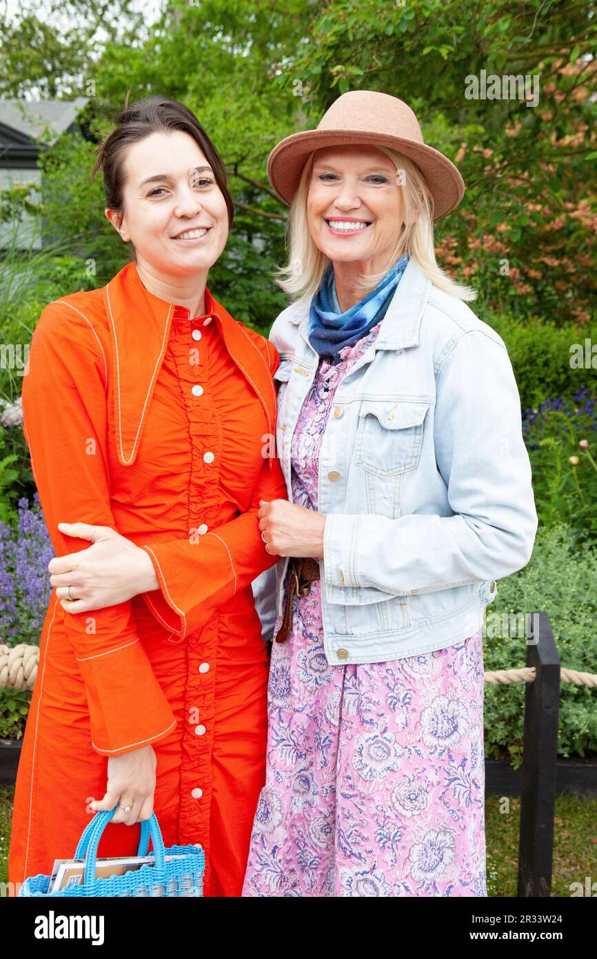 London, UK. 22nd May, 2023. Anneka Rice with her daughter-in-law Esme ...