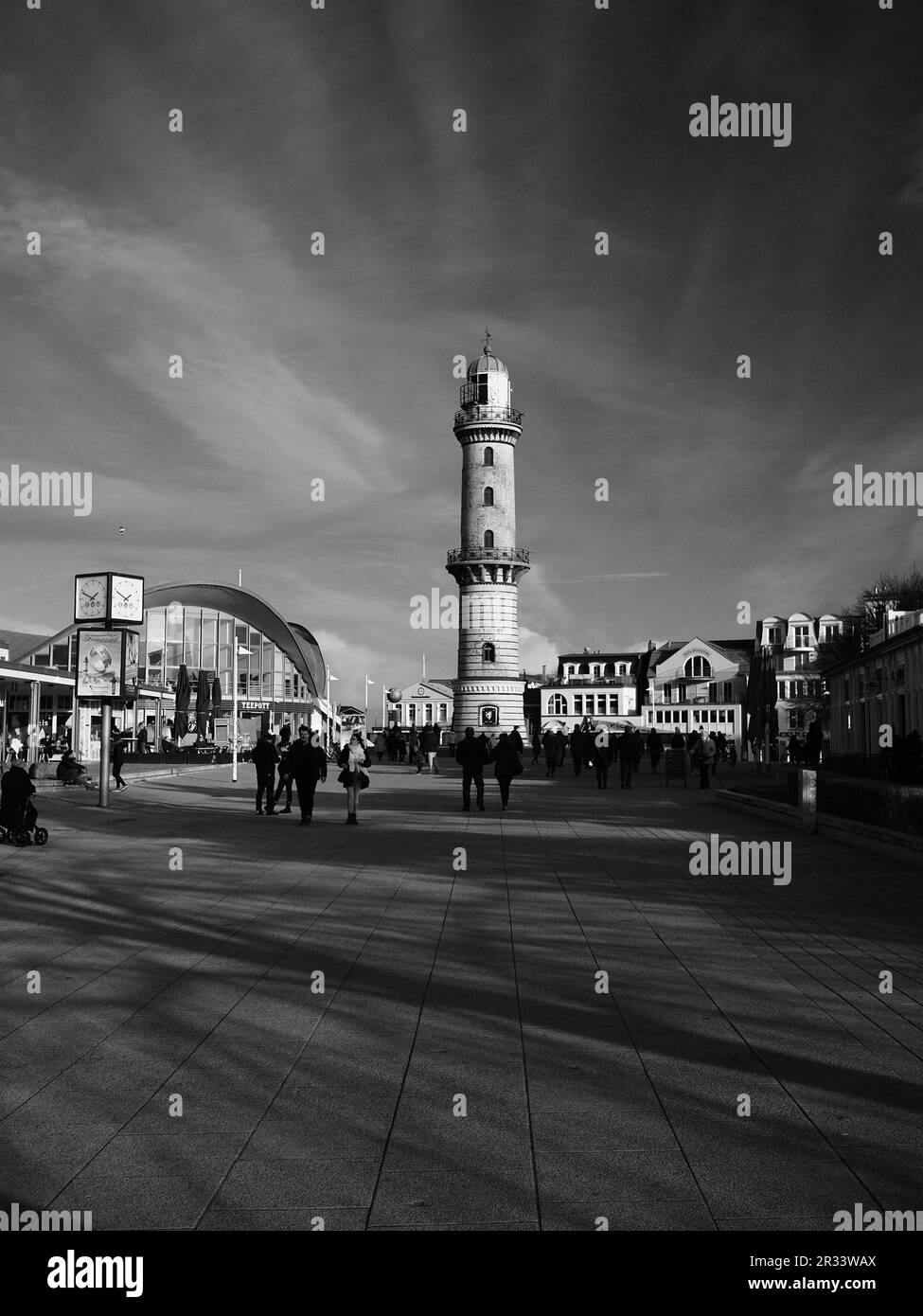 Old lighthouse in Warnemünde, Germany Stock Photo - Alamy