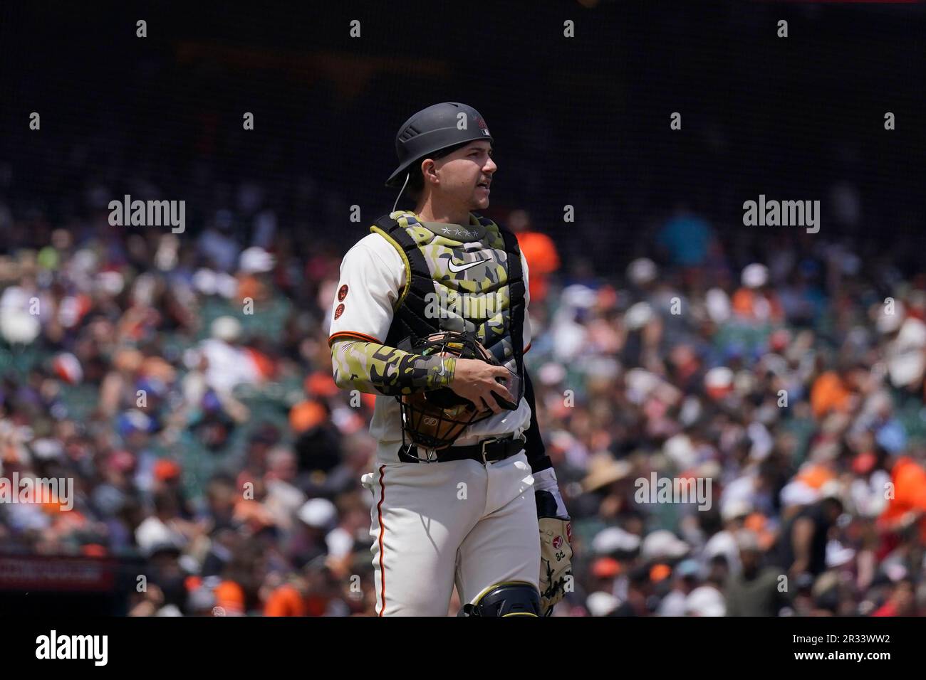 San Francisco Giants' Patrick Bailey during a baseball game against the ...