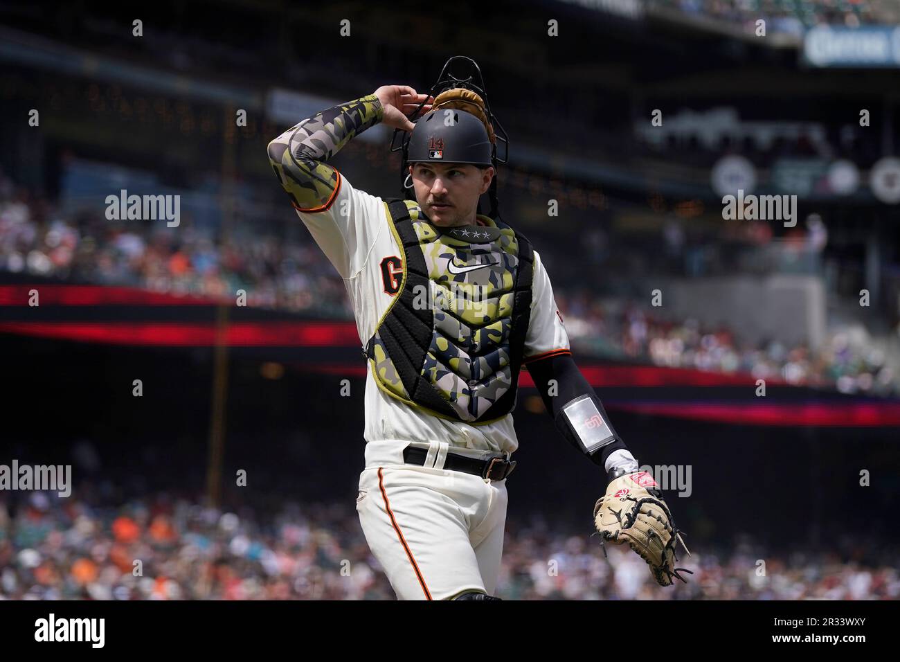 San Francisco Giants' Patrick Bailey during a baseball game against the ...