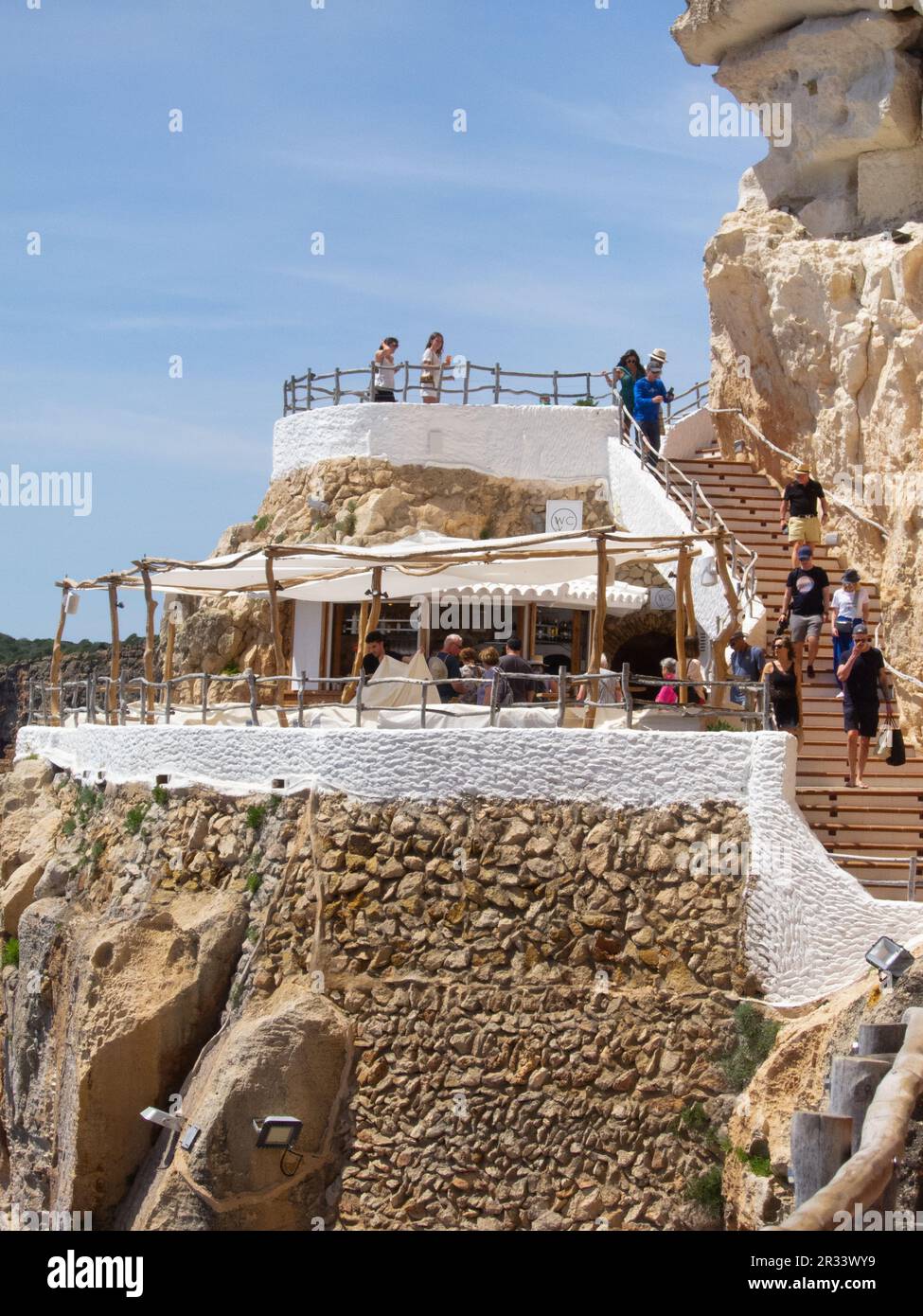 Bar Cova D’En Xoroi in Menorca, Spain Stock Photo - Alamy