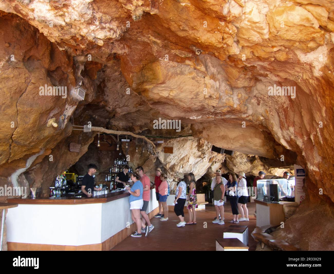 Bar Cova D’En Xoroi on Menorca island, Spain Stock Photo - Alamy