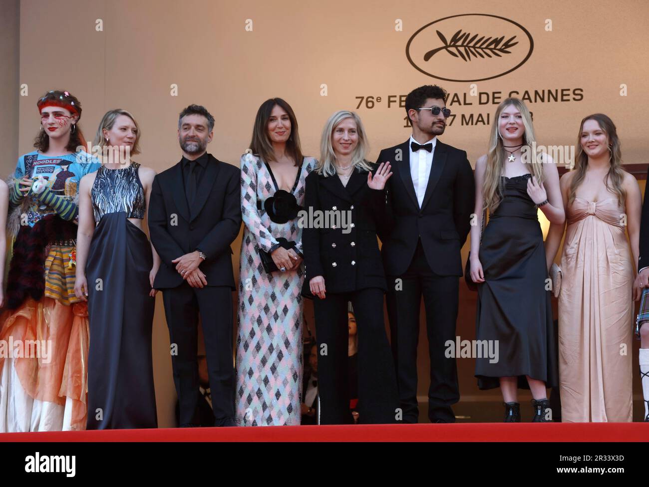 Luke Barker, from left, Mia Wasikowska, Mathieu Demy, Elsa Zylberstein ...