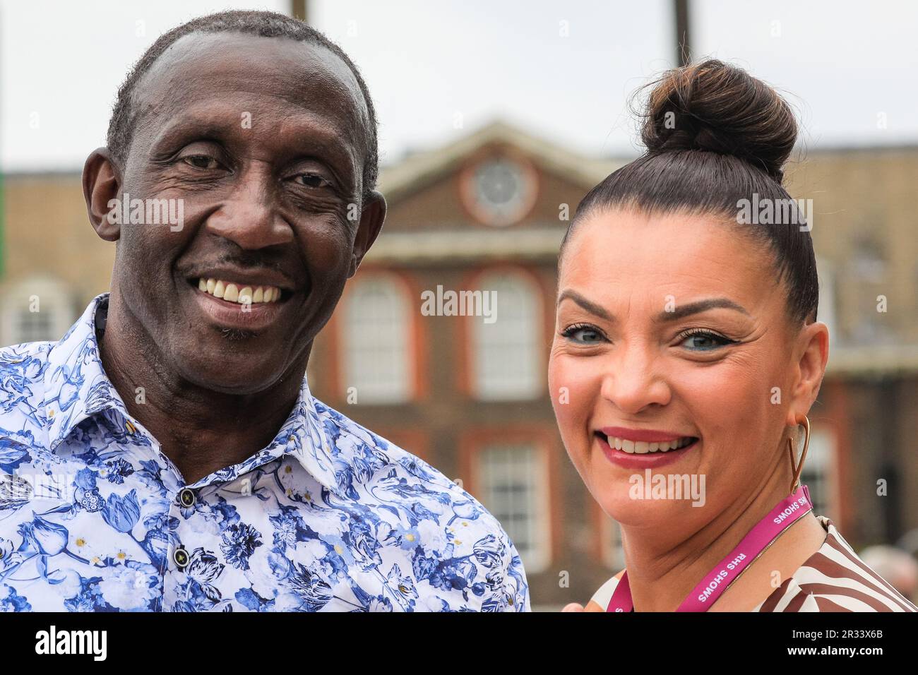 London, UK. 22nd May, 2023. Linford Christie and partner. Press day at ...