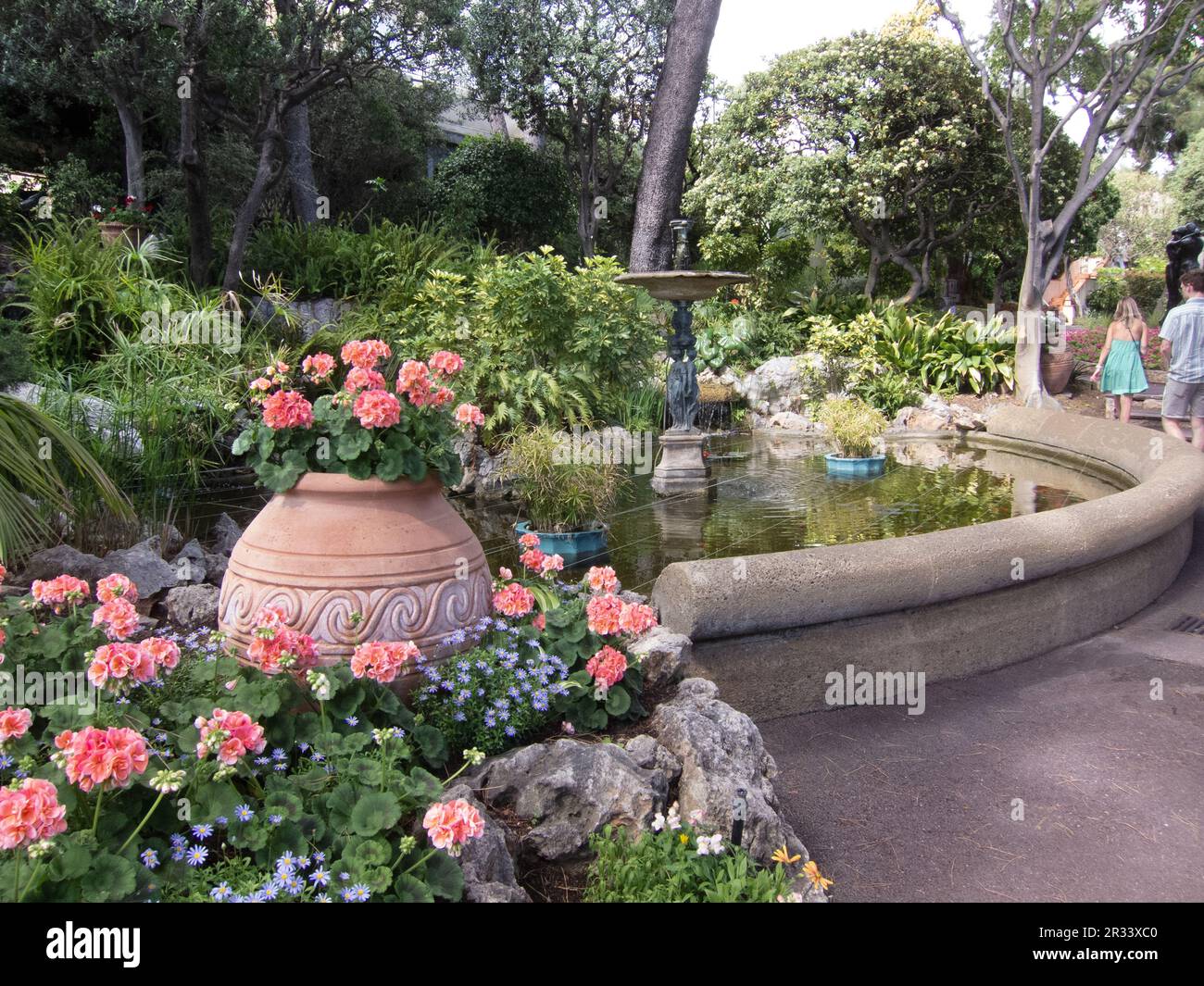 St. Martin Gardens in Monaco, located behind the Oceanographic Museum ...