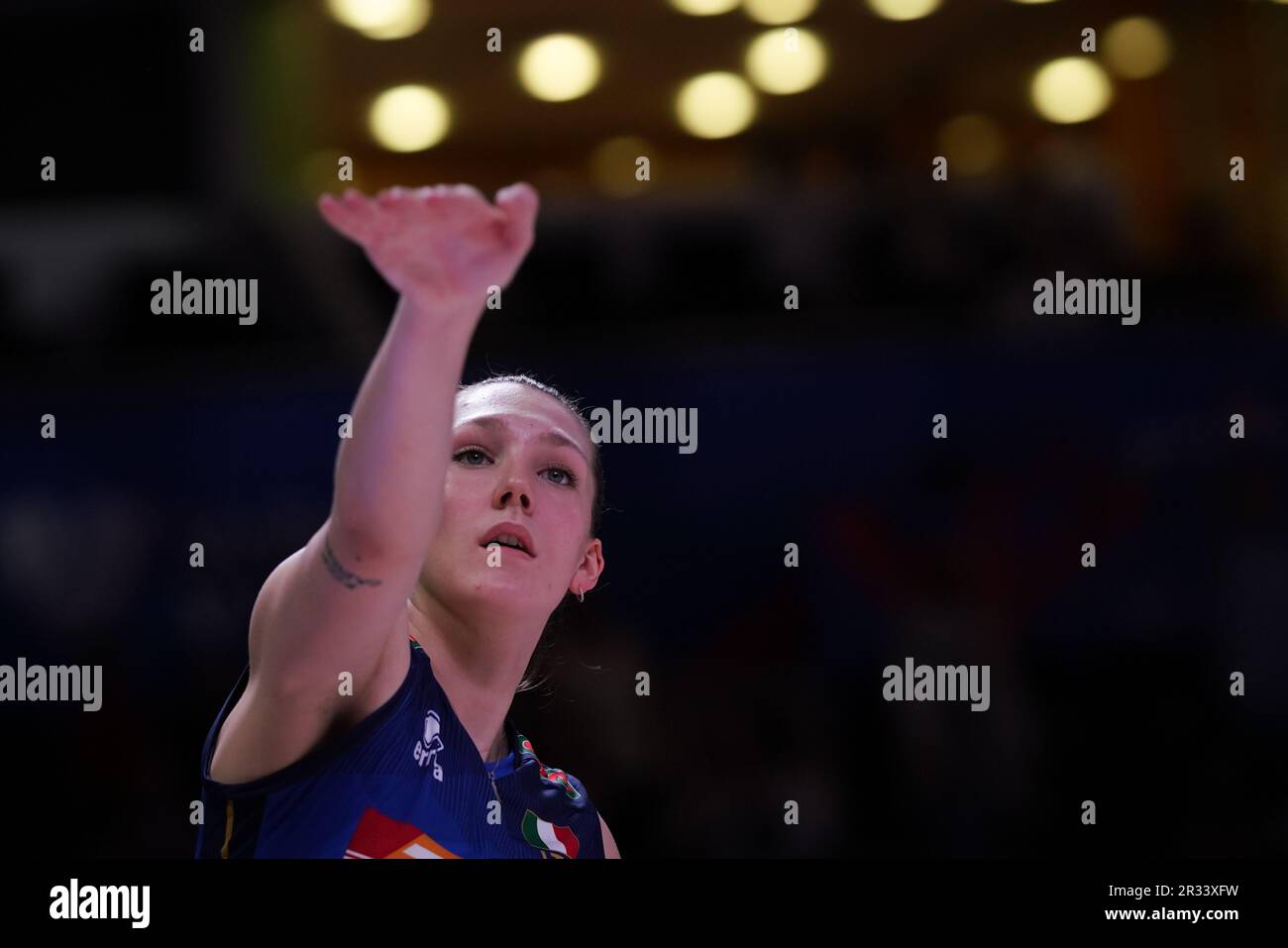 ANKARA, TURKIYE - JULY 14, 2022: Lubian Marina warming up during Italy ...