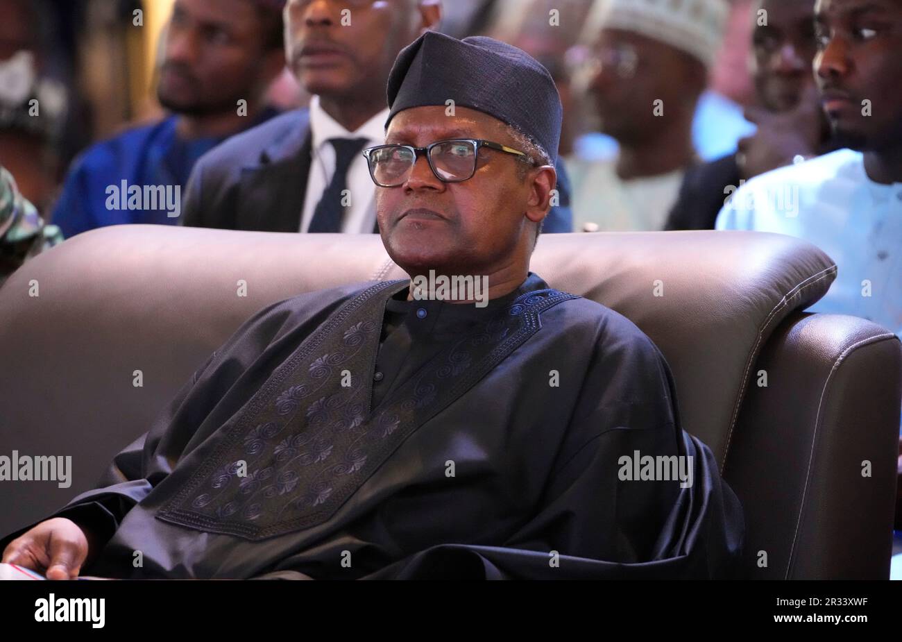 Aliko Dangote, Africa's wealthiest man, attends the opening ceremony of ...