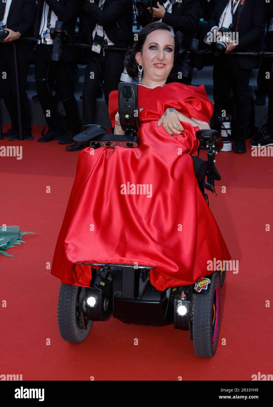 Lucie Carrasco poses for photographers upon arrival at the premiere of ...