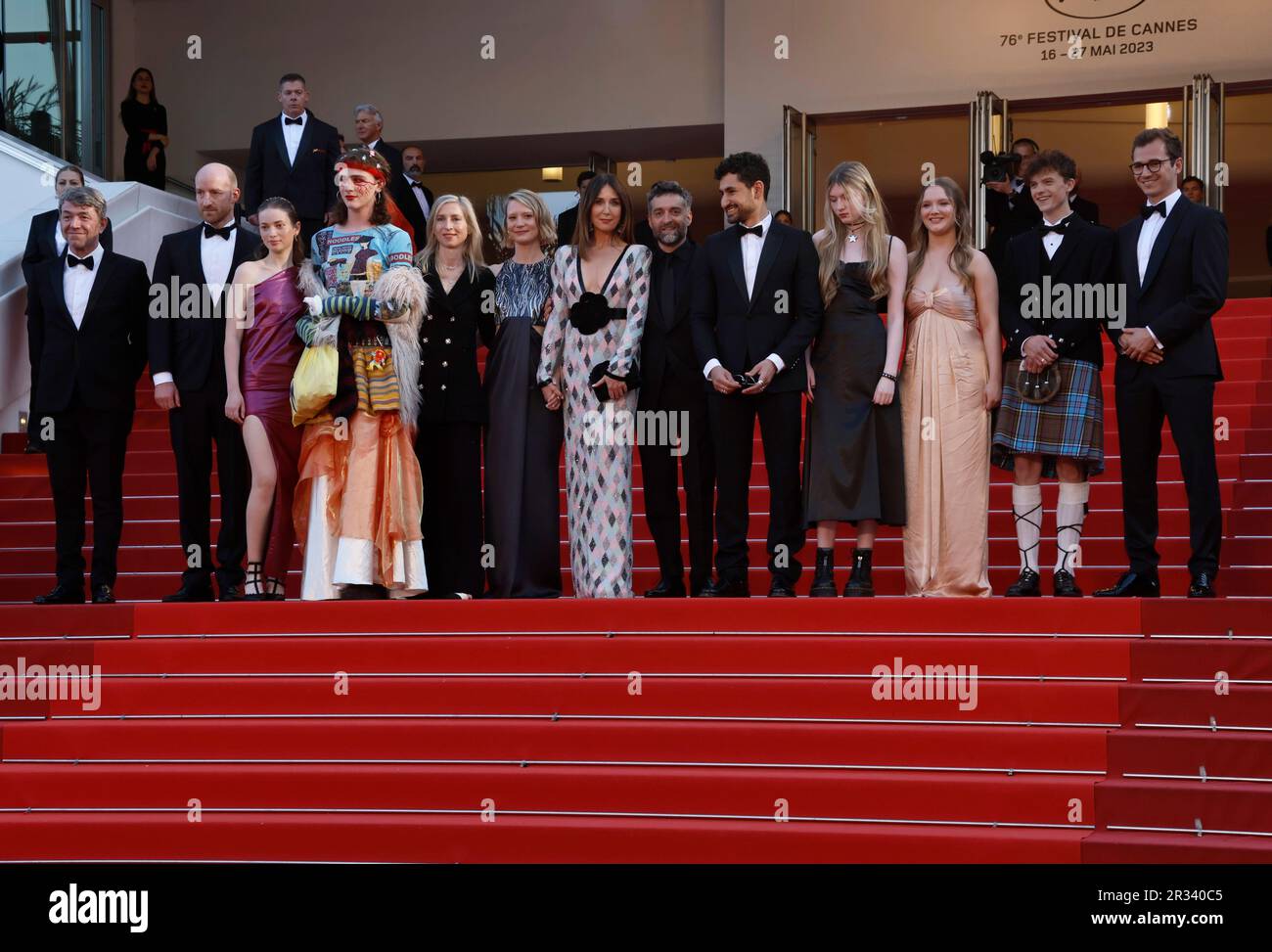 Producer Philippe Bober, from left, Lukas Turtur, Ksenia Devriendt ...