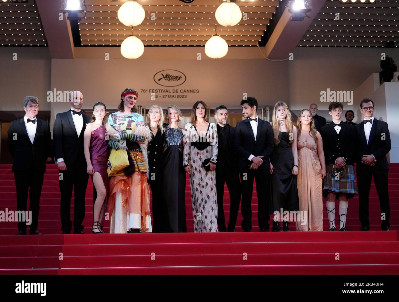 Producer Philippe Bober, from left, Lukas Turtur, Ksenia Devriendt ...