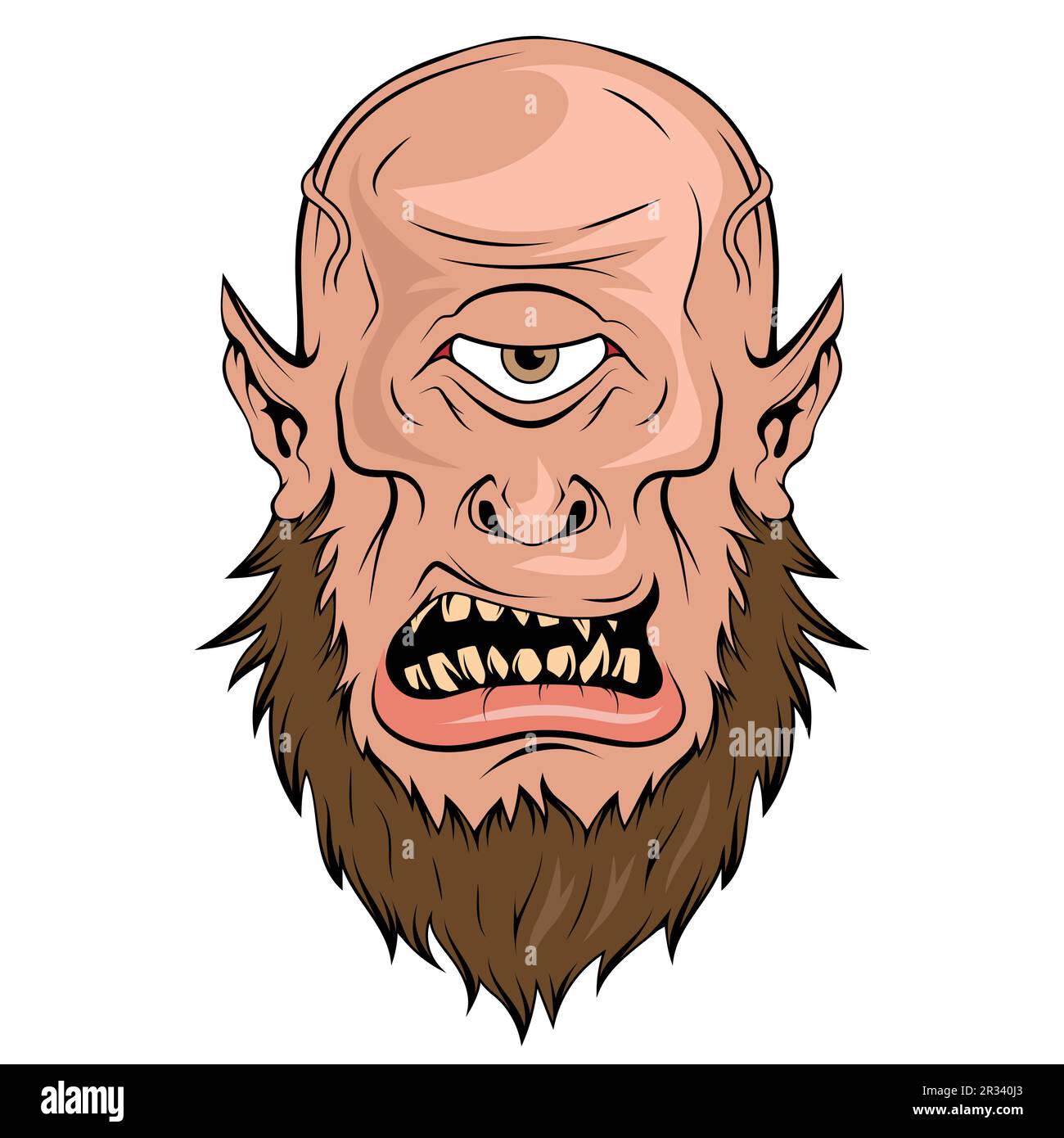 Cyclop. Vector illustration of a fantasy monster. Ancient greek myth ...