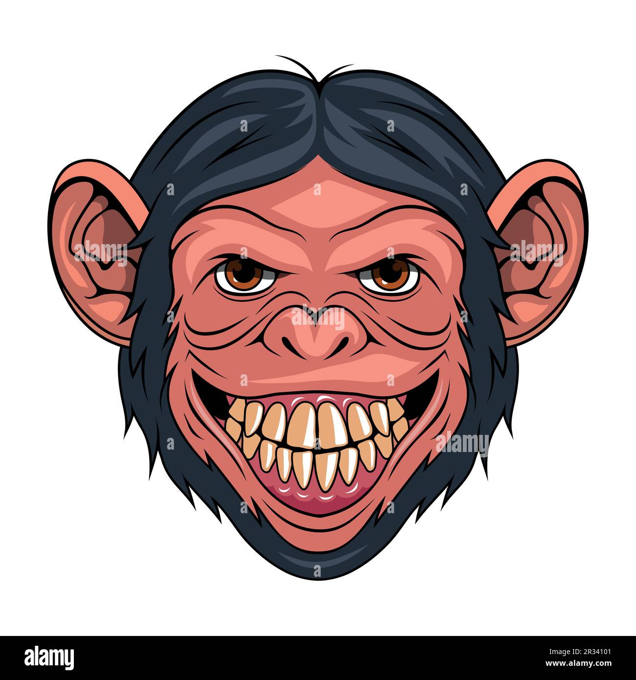Primate profile Stock Vector Images - Alamy