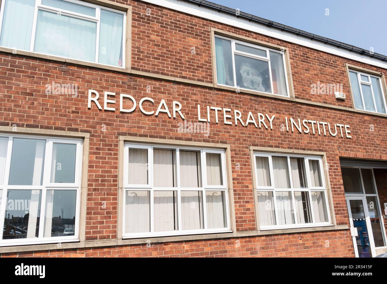 Redcar Literary Institute , North Yorkshire, England, UK Stock Photo ...