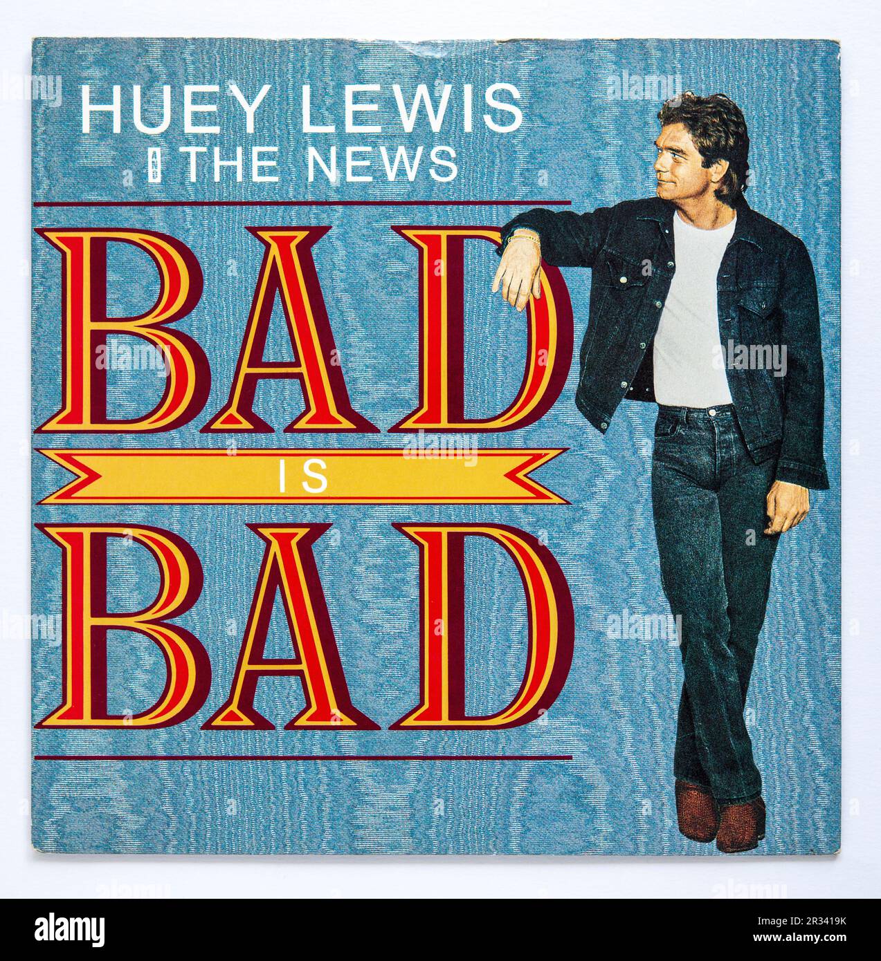 Picture cover of the seven inch single version of Bad is Bad by Huey ...