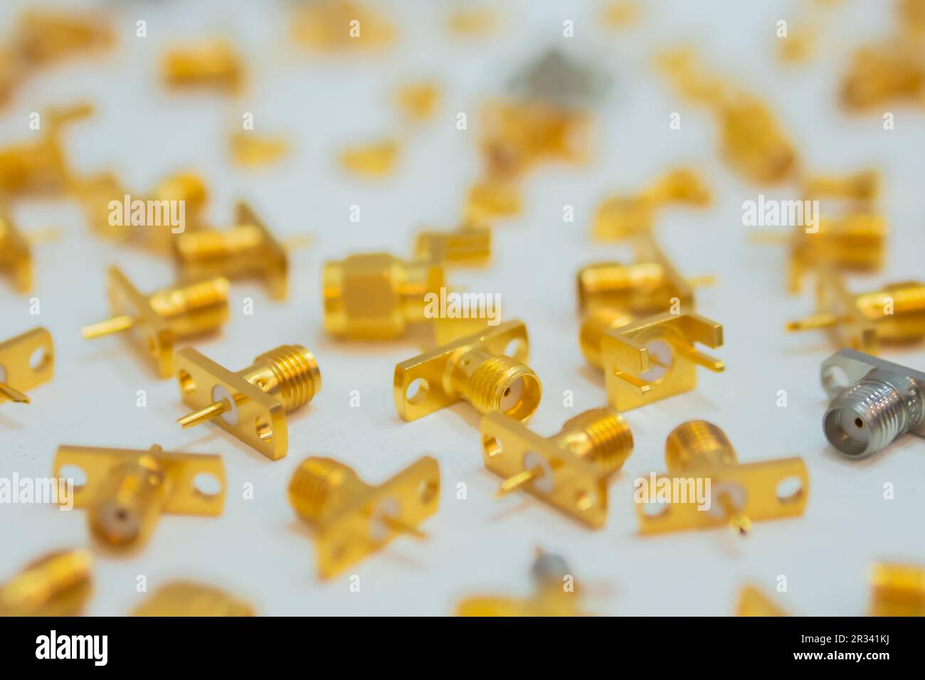 Gold plated connectors hi-res stock photography and images - Alamy